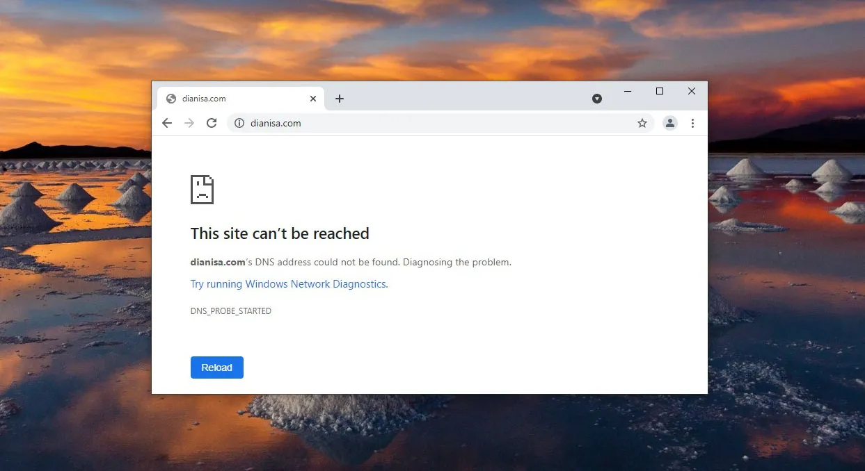 10 Cara Mengatasi “This site can’t be reached” Google Chrome - Dianisa.com