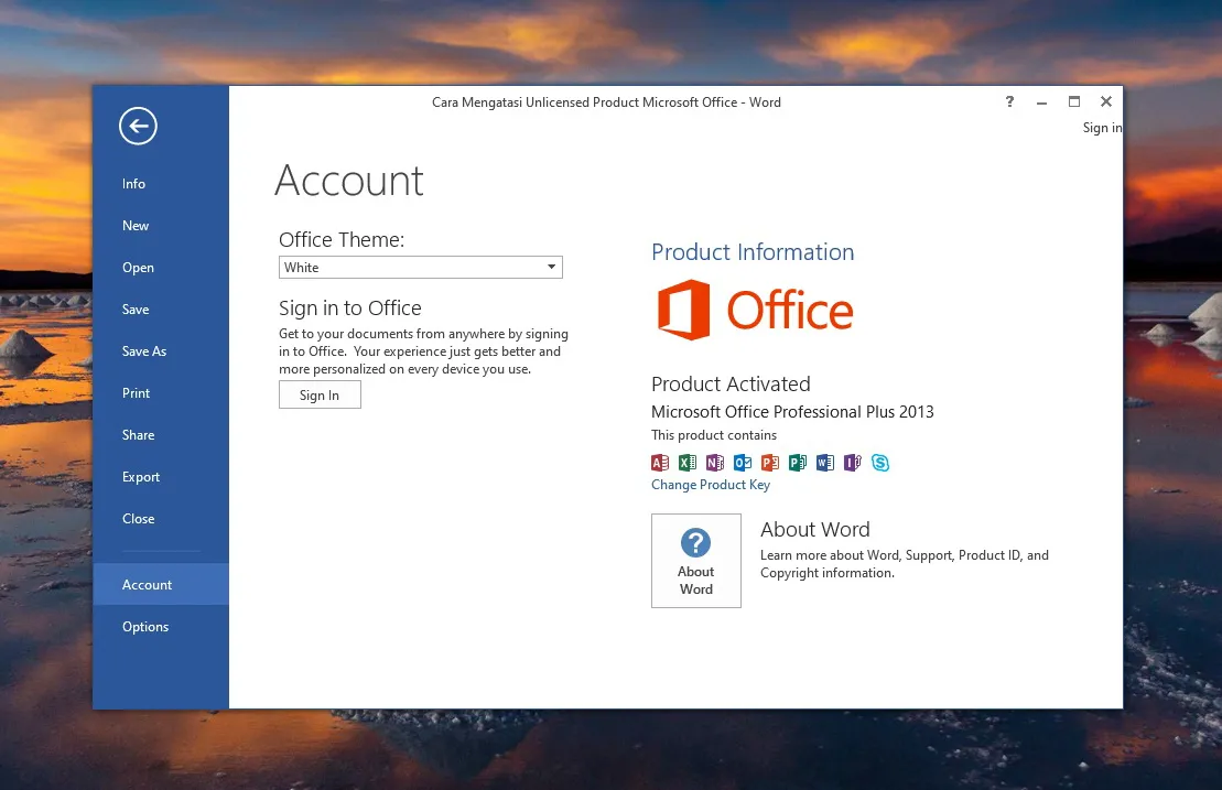 13 Cara Mengatasi Unlicensed Product Microsoft Office di Windows 10, 8 ...