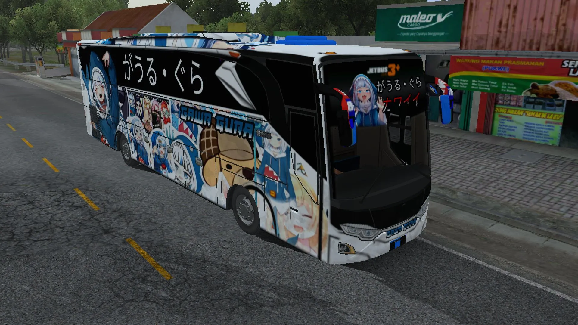 69 Livery BUSSID Anime, Demon Slayer, Genshin Impact, HD, XHD, Terbaru ...